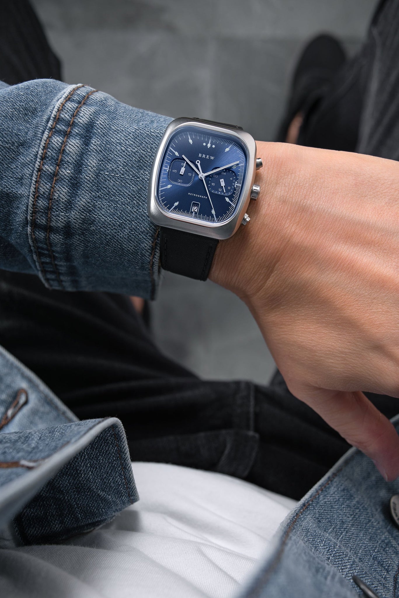 Retrograph - Cobalt – Brew Watches